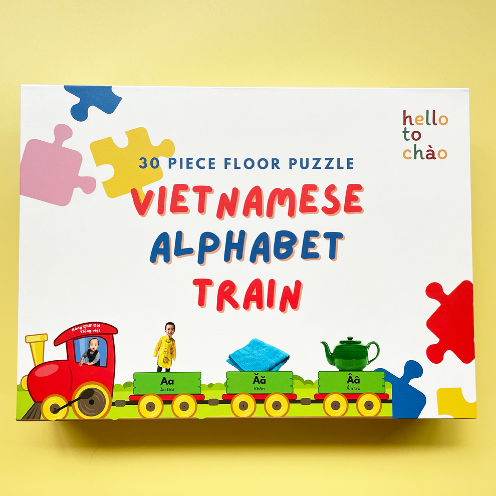 Vietnamese Alphabet Train 30-Piece Floor Puzzle – Hello To Chào