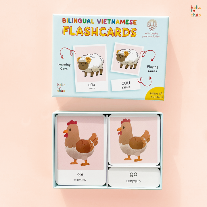 Bilingual Vietnamese Flashcards | Vietnamese learning materials for ...